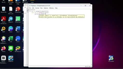Belajar Python Membuat Perulangan Di Dalam Perulangan Youtube