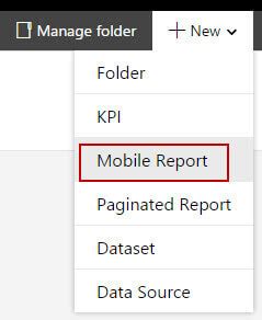Using A Parameter In A SSRS Mobile Report