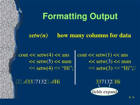 PPT Formatting Output PowerPoint Presentation Free Download ID