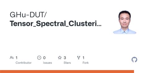 github ghu dut tensor spectral clustering