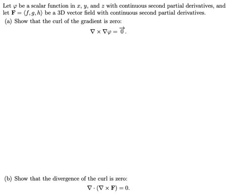 Solved Let φ Be A Scalar Function In Xy And Z With