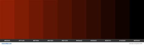 Shades Xkcd Color Burnt Red 9f2305 Hex 8f2005 7f1c04 Colorswall