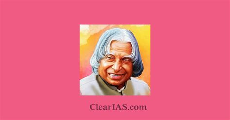 Dr Apj Abdul Kalam Missile Man Of India Clearias