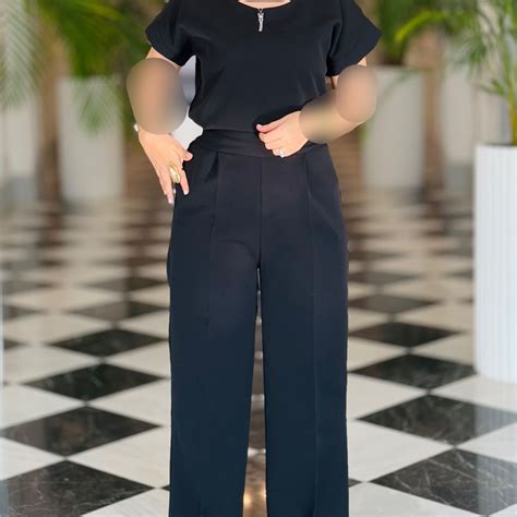 شلوار نیم بگ زنانه