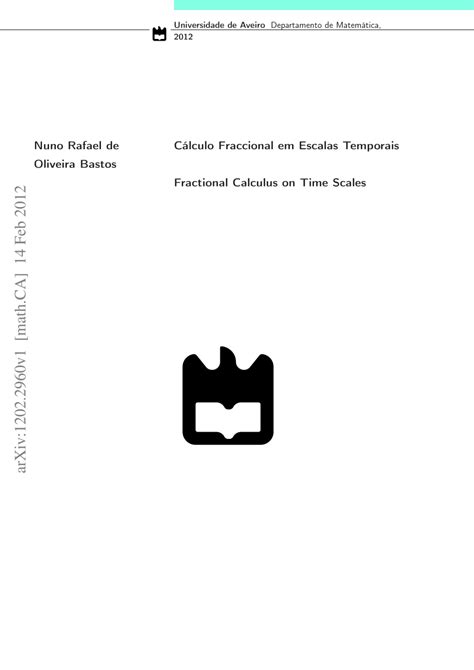 Pdf Fractional Calculus On Time Scales