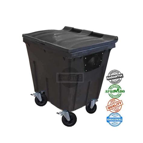 Container De Lixo 1000 Litros Preto