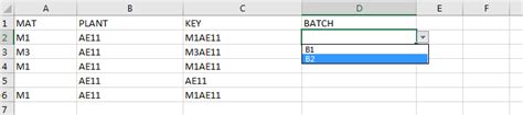 Vba Excel Dropdown List With 2 Key Fields Stack Overflow