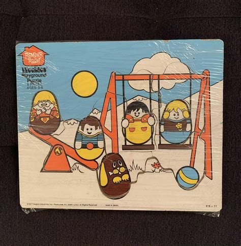Find More Vintage Weebles Playground Tray Puzzle For Sale At Up To 90 Off