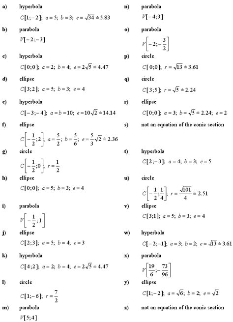 answers to math exercises and math problems analytic geometry of the