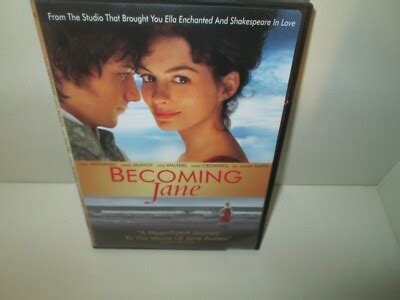 Becoming Jane Dvd Jane Austen Story Anne Hathaway Maggie Smith