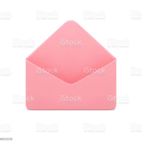 pink open paper envelope inbox message communication correspondence