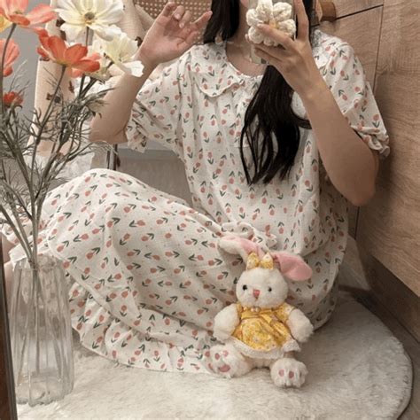 [초특가 당일출고 3색] 귀여운 잔꽃 꽃무늬 프린팅 원피스 파자마 잠옷 에이블리