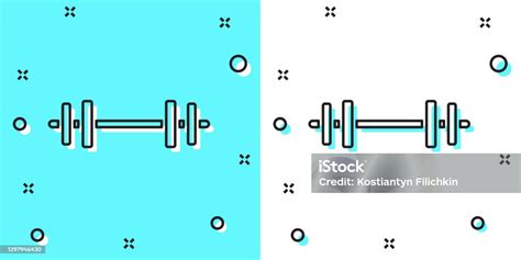 녹색과 흰색 배경에 격리 된 검은 줄 바벨 아이콘 근육 리프팅 아이콘 피트니스 바벨 체육관 스포츠 장비 운동 범벨 임의동적 모양 벡터 가능성에 대한 스톡 벡터 아트 및 기타