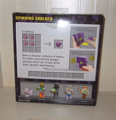 Minecraft Spinning Shulker 5 Scale Figure With Spins And Launches Action 1862066157