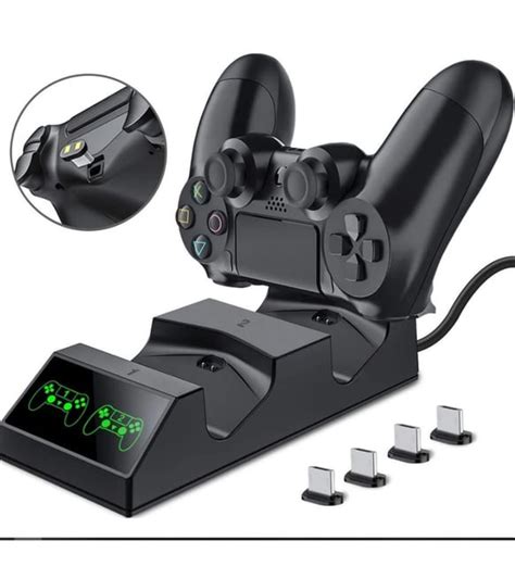 PS4 Şarj Kablolu İkili Led Göstergeli Şarj İstasyonu Manyetik Şarj ...