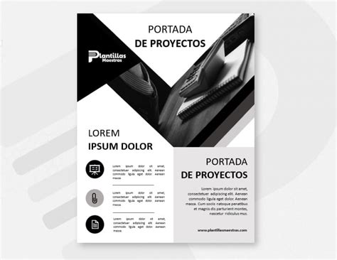 Portadas Blanco Y Negro Plantillas En Word