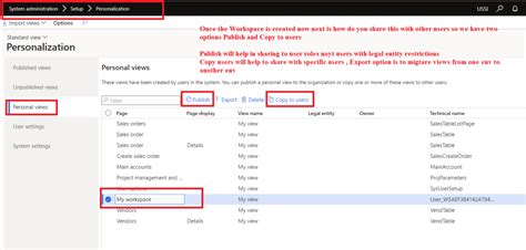 Create And Share Workspace Personalization In Microsoft Dynamics 365 Finance And Operations