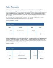 Notes Receivable Pdf Notes Receivable Companies Use Notes Receivable As A Financial Tool For