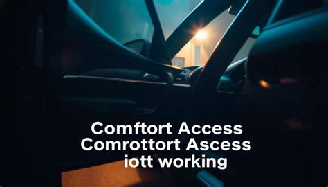 Fix Bmw Comfort Access Not Working Step By Step Guide