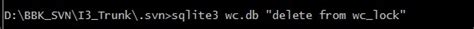 解决svn Cleanup错误： Failed To Run The Wc Db Work Queue Associated With 晚