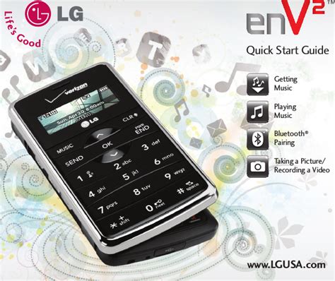 Lg Vx Black User Manual Quick Start Guide En V Qsg