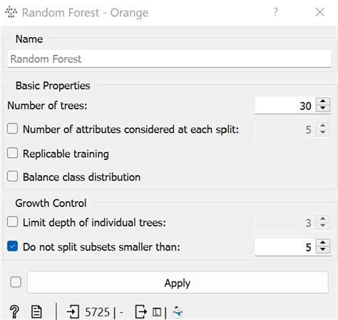 example of random forest algorithm tuning options download