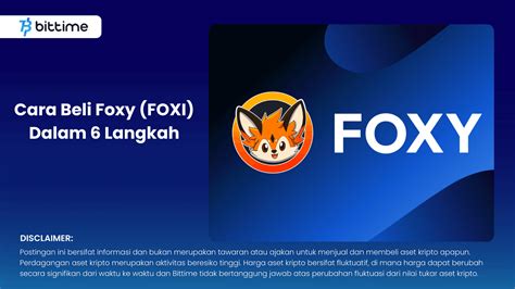 Cara Beli Foxy Foxi