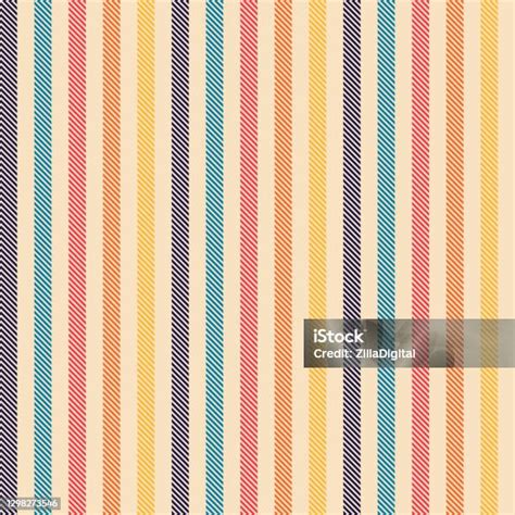 스트라이프 패턴 파란색 빨간색 주황색 노란색 셔츠 드레스 바지 침대 시트 또는 기타 현대적인 봄 여름 가을 직물 프린트용 베이지 색의 다채로운 질감의 세로 라인 여러 가지