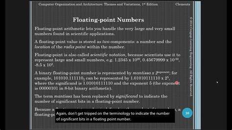 computer systems architecture chapter 2 lecture part 3 youtube