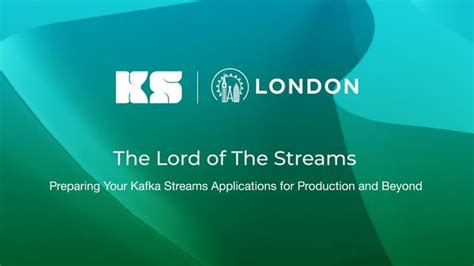 preparing your kafka streams application for production and beyond ppt free download