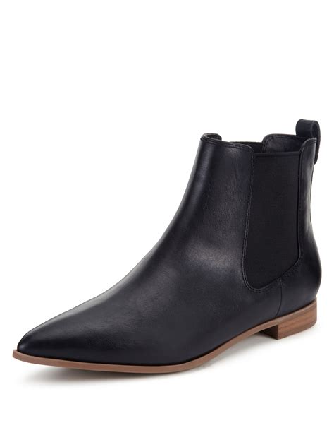 Faux Leather Flat Chelsea Boots With Insolia Flex® Limited Edition Mands