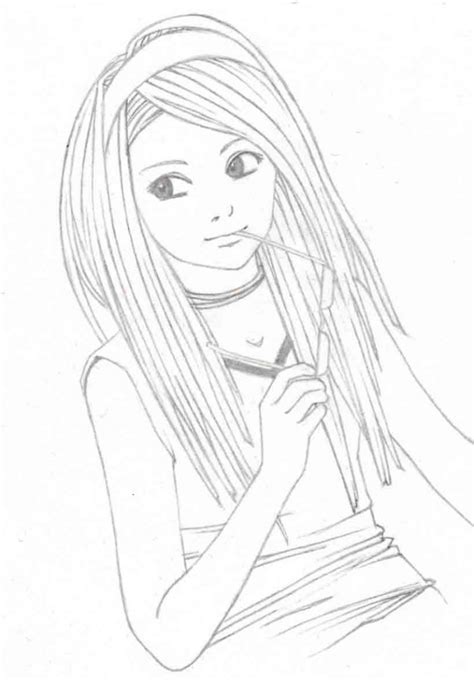Nerdy Girl Drawing At Getdrawings Free Download