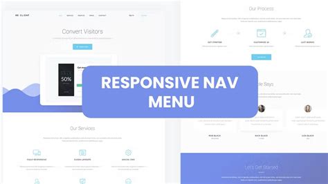 How To Make Responsive Nav Menu Using Html Css Js Only Easy Tutorial
