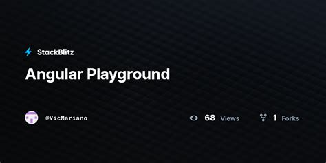 angular playground stackblitz