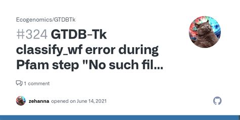 gtdb tk classify wf error during pfam step no such file or directory