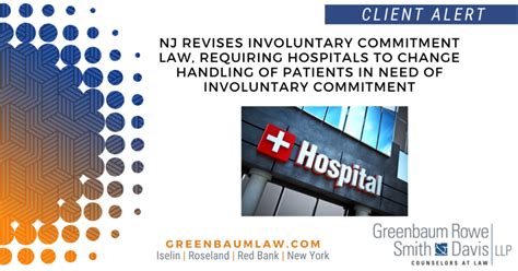 New Jersey Revises Involuntary Commitment Law Requiring Hospitals To
