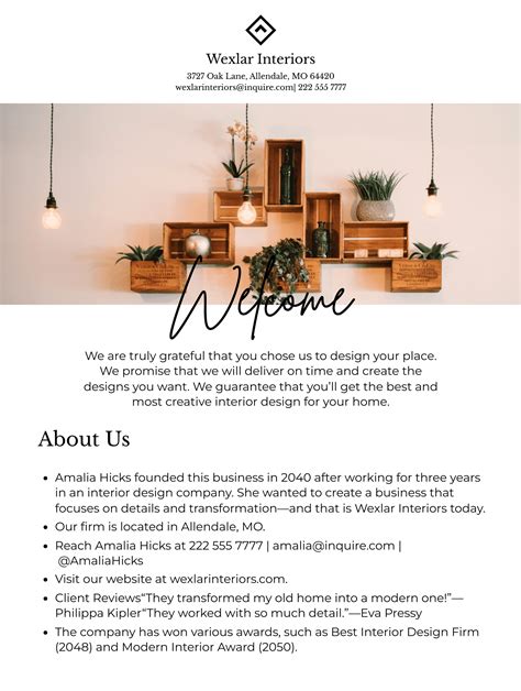 Free Welcome Book Templates Editable And Printable