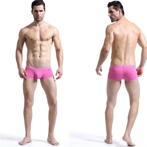 Pc Pink Brand New Cotton Men Sex Wear Boxer Shorts Underwear Male Panties Man Underpants In