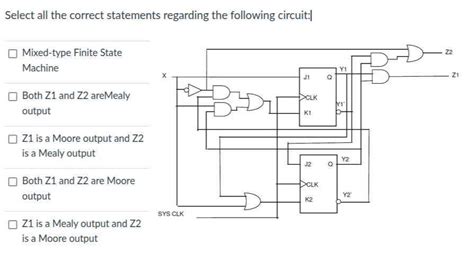 Select All The Correct Statements Regarding The Following Circuit