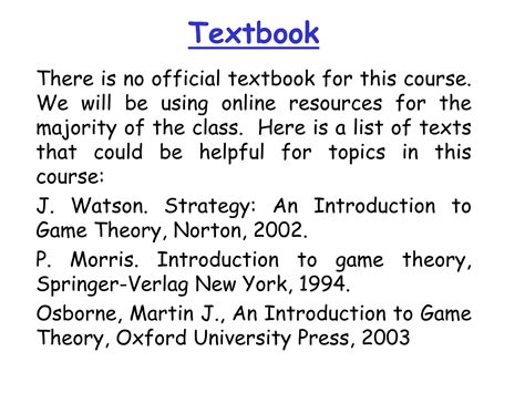 Game Theory Introduction Lecture One Pdf