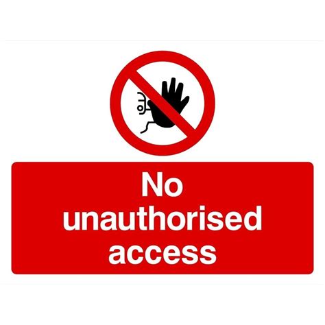 Private Property No Unauthorised Access Sign 400 X 150 Mm 3mm Composite
