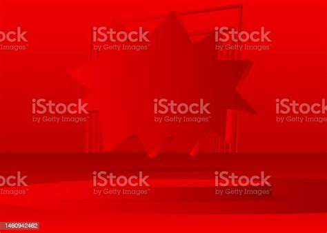 빨간색 현실적인 모형 제품 디스플레이 추상 벡터 3d 룸 실린더 받침대 연단 프레젠테이션을 위한 무대 쇼케이스 미래 공상 과학 최소한의 기하학적 형태 빈 장면 0명에 대한