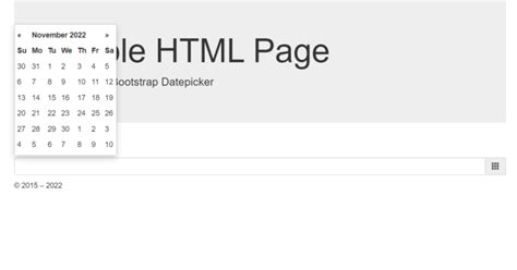 28 Bootstrap Date Picker Demo Code