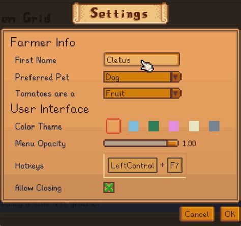 Examples Stardewui Documentation