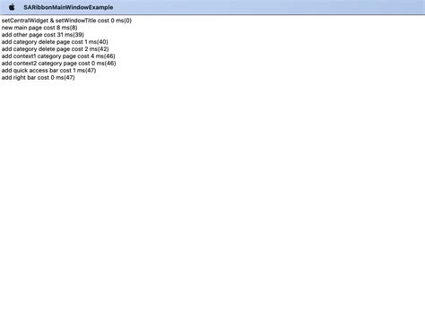 macosx 下不显示面板 Issue czyt SARibbon GitHub