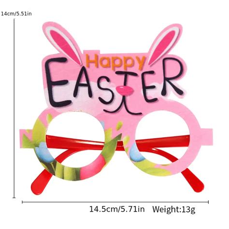 Easter Decorations Bunny Glasses Holiday Party Dress Up Photo Props Chick Egg Glasses 247