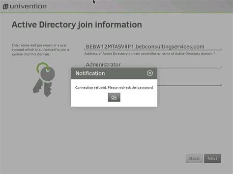 ucs ad conncetor and windows 2012 domain ucs univention corporate