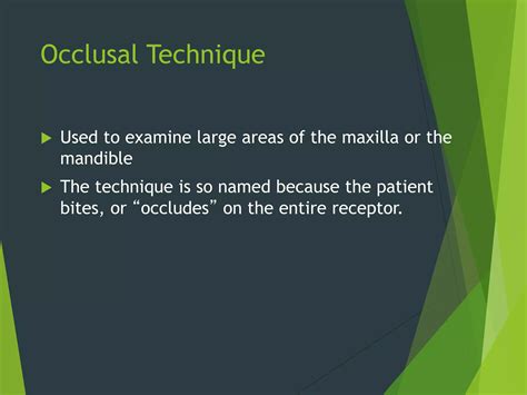 Chapter 21 Occlusal And Localization Technique Ppt