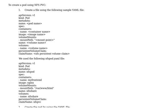 Creating A Pod Using Nfs Pvc Deployment Guide—red Hat Openshift