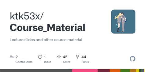 Github Ktk53xcoursematerial Lecture Slides And Other Course Material
